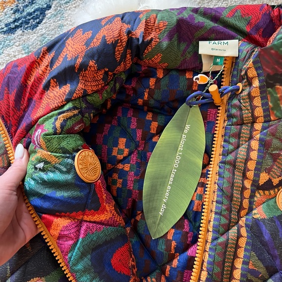 FARM Rio | Jackets & Coats | Farm Rio Toucans Puffer Jacket M | Poshmark